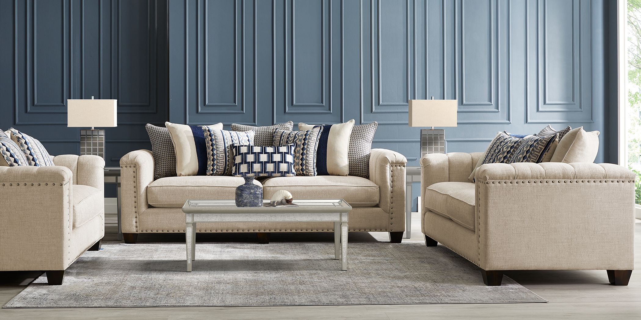 Asher Place Beige 2 Pc Living Room - Rooms To Go