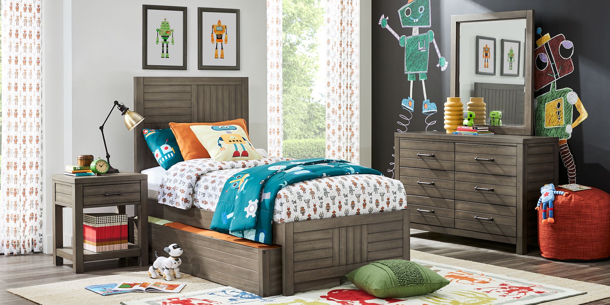 Kids Morgan Mills Mineral 3 Pc Twin Panel Bed - Rooms To Go