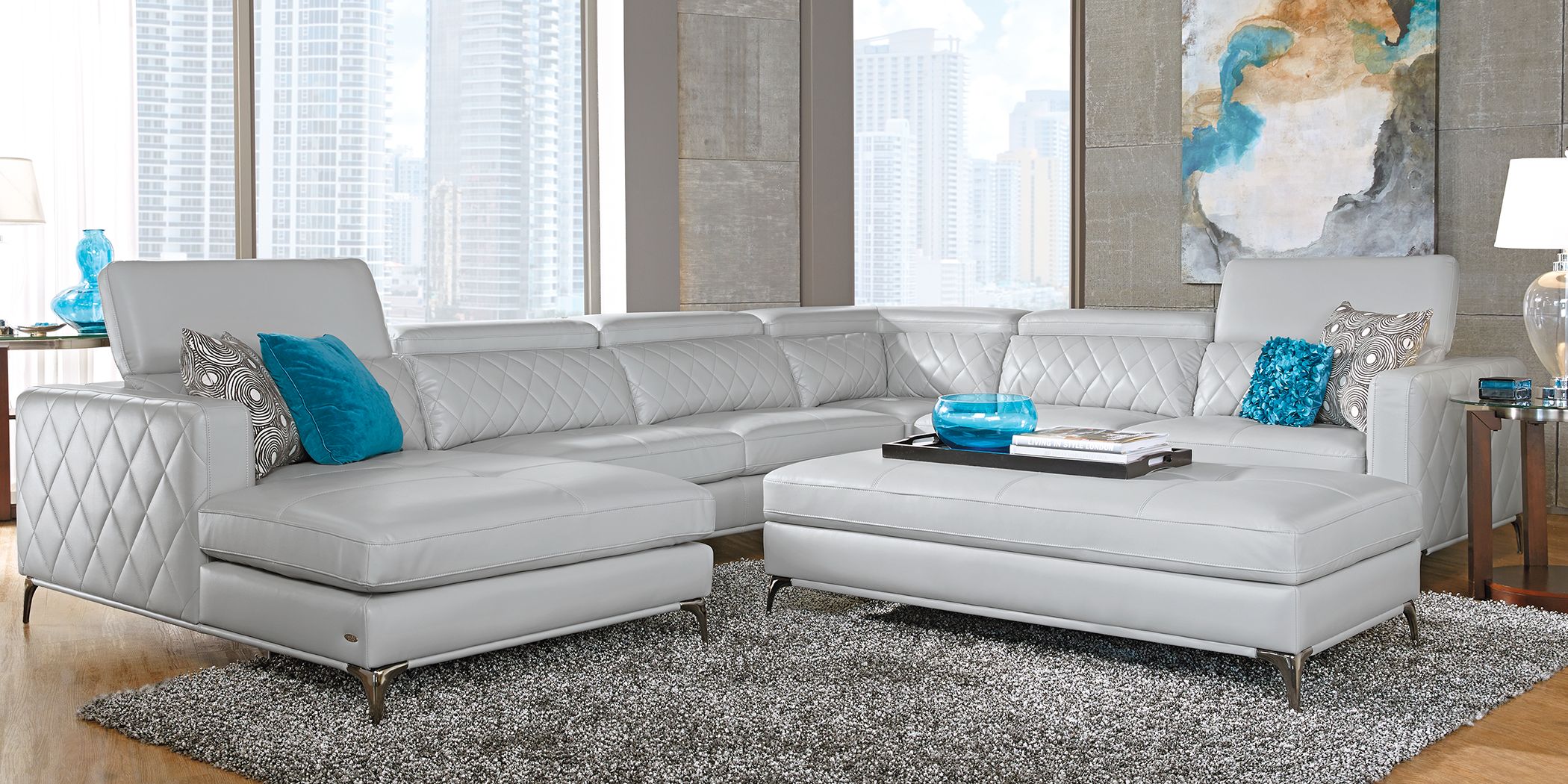 Sofia Vergara Sectional Sofa - Home Alqu